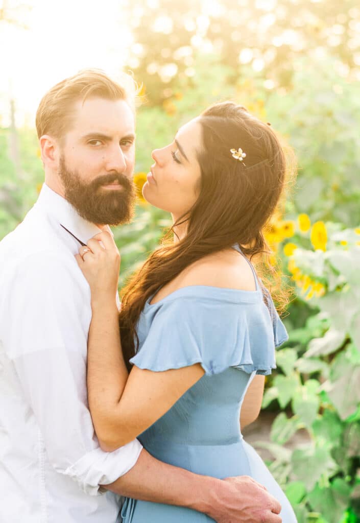 Sunflower Field Marriage Proposal - Real Couple - Wedding Venue Map