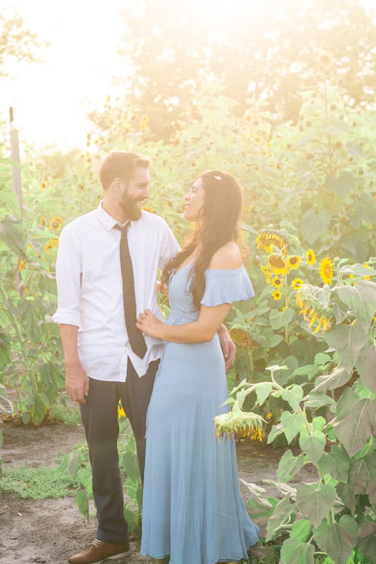 Sunflower Field Marriage Proposal - Real Couple - Wedding Venue Map