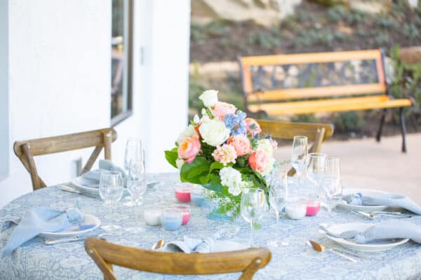 Dusty Blue Wedding Inspiration - Wedding Venue Map