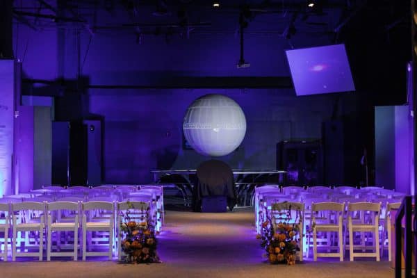 Star Wars Wedding at The Orlando Science Center - Real Couple - Wedding ...