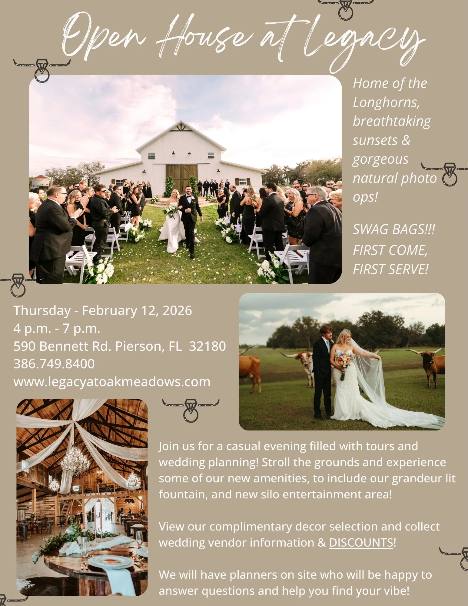 Legacy at Oak Meadows Wedding Venue Open House hosted by Legacy at Oak ...